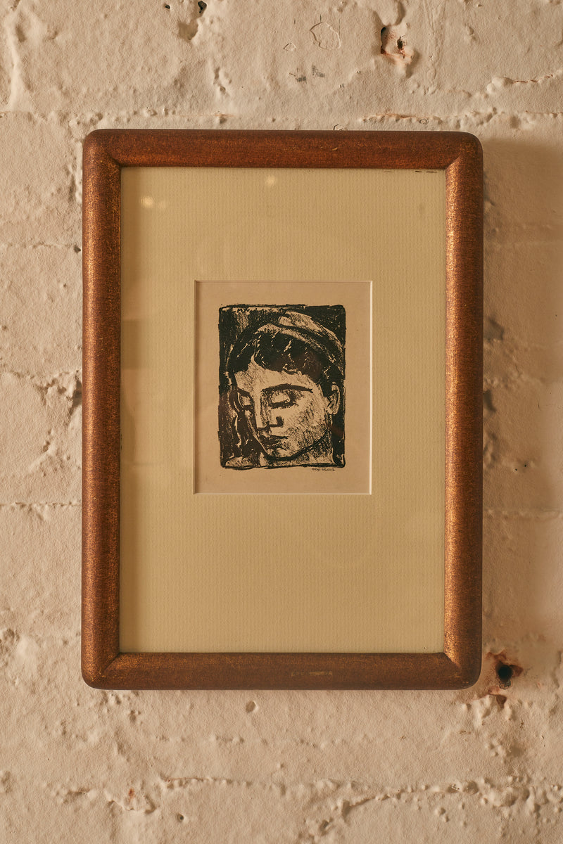 "Head," Oil on Portrait by Max Weber (1881 - 1961) – Somerset House