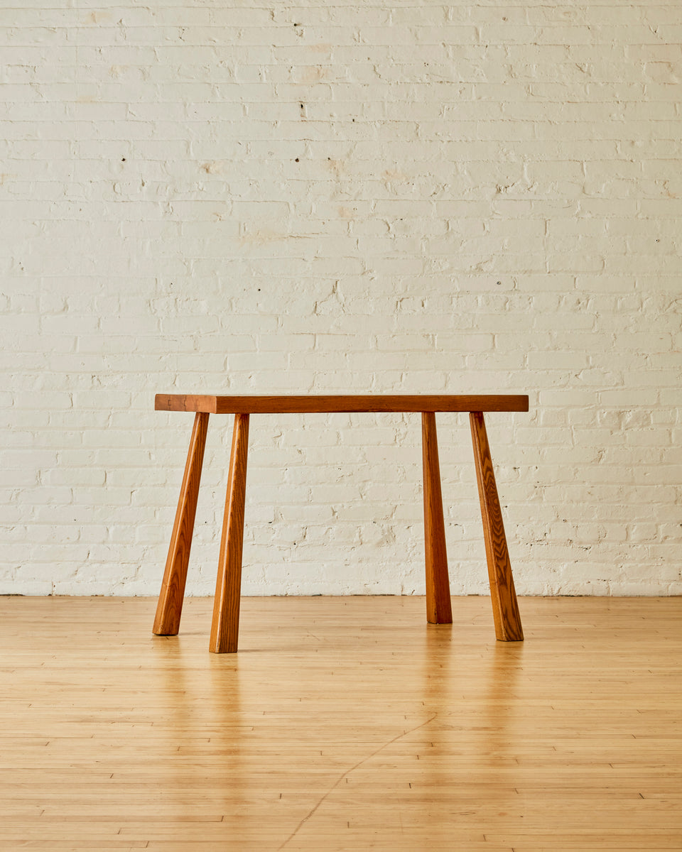 SOLID PINE SIDE TABLE SELECTED BY CHARLOTTE PERRIAND FOR LES ARCS C. 1 ...