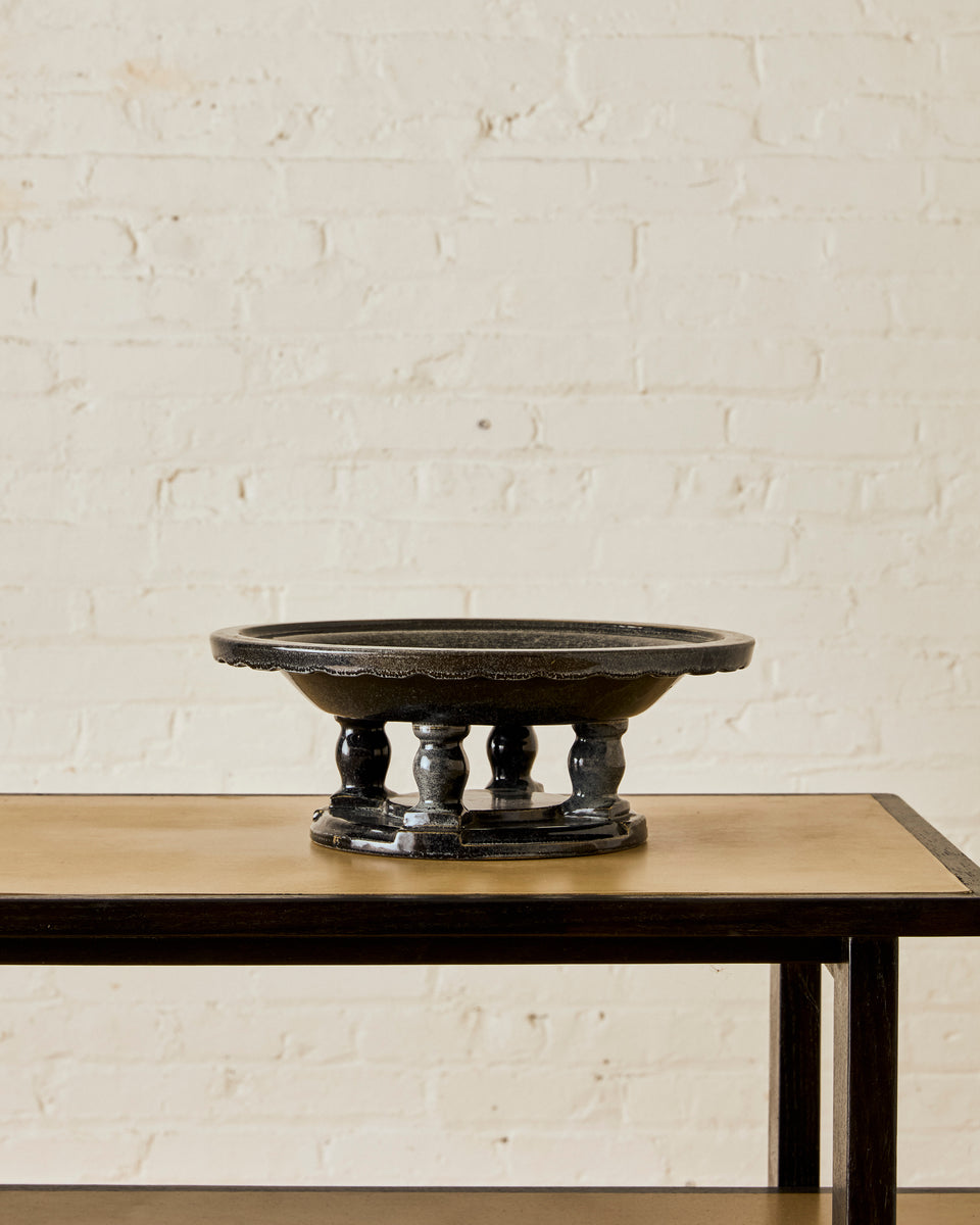 FOUR LEGGED ROUND CERAMIC GLAZED BOWL BY JEAN LUCE C. 1920's – Somerset ...