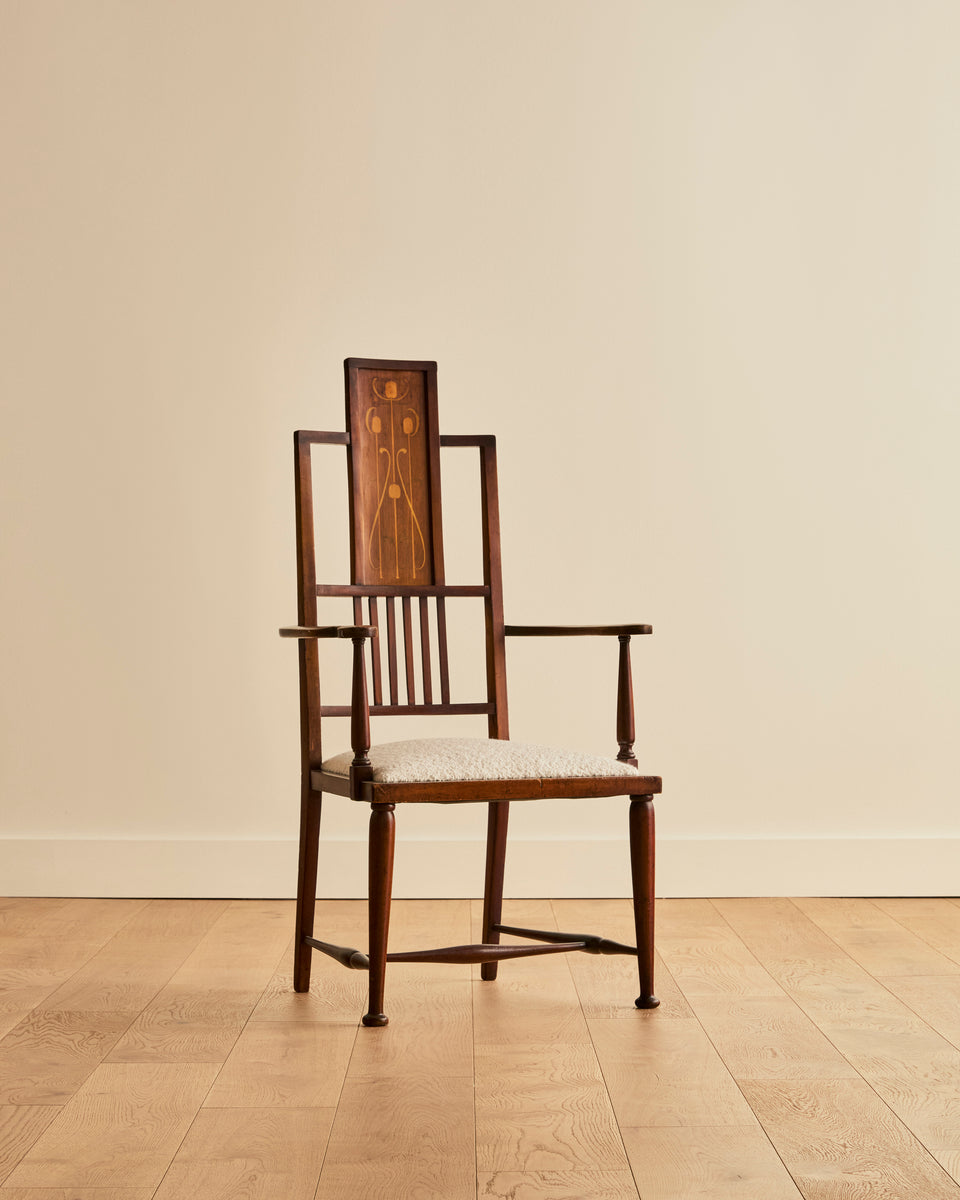 MAHOGANY ARMCHAIR BY JS HENRY AND SONS LTD C. 1900 – Somerset House