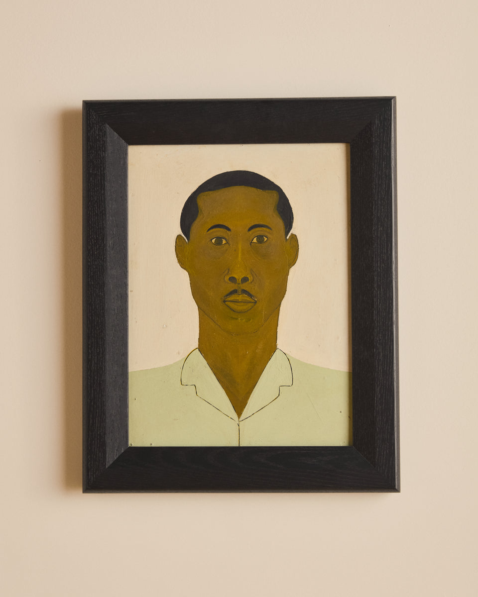 LEON MAXWELL SELF PORTRAIT OIL ON BOARD – Somerset House