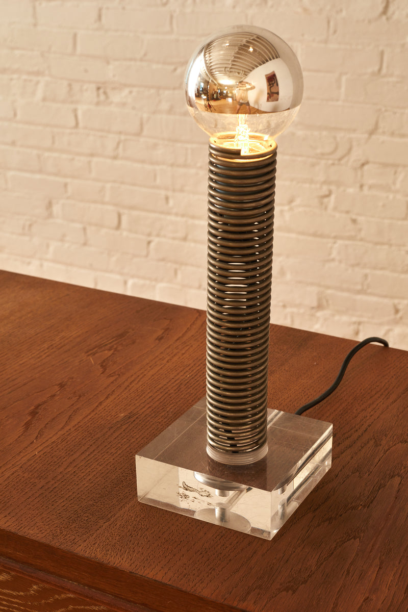 Spring Pillar Table Lamp with Exposed Bulb – Somerset House