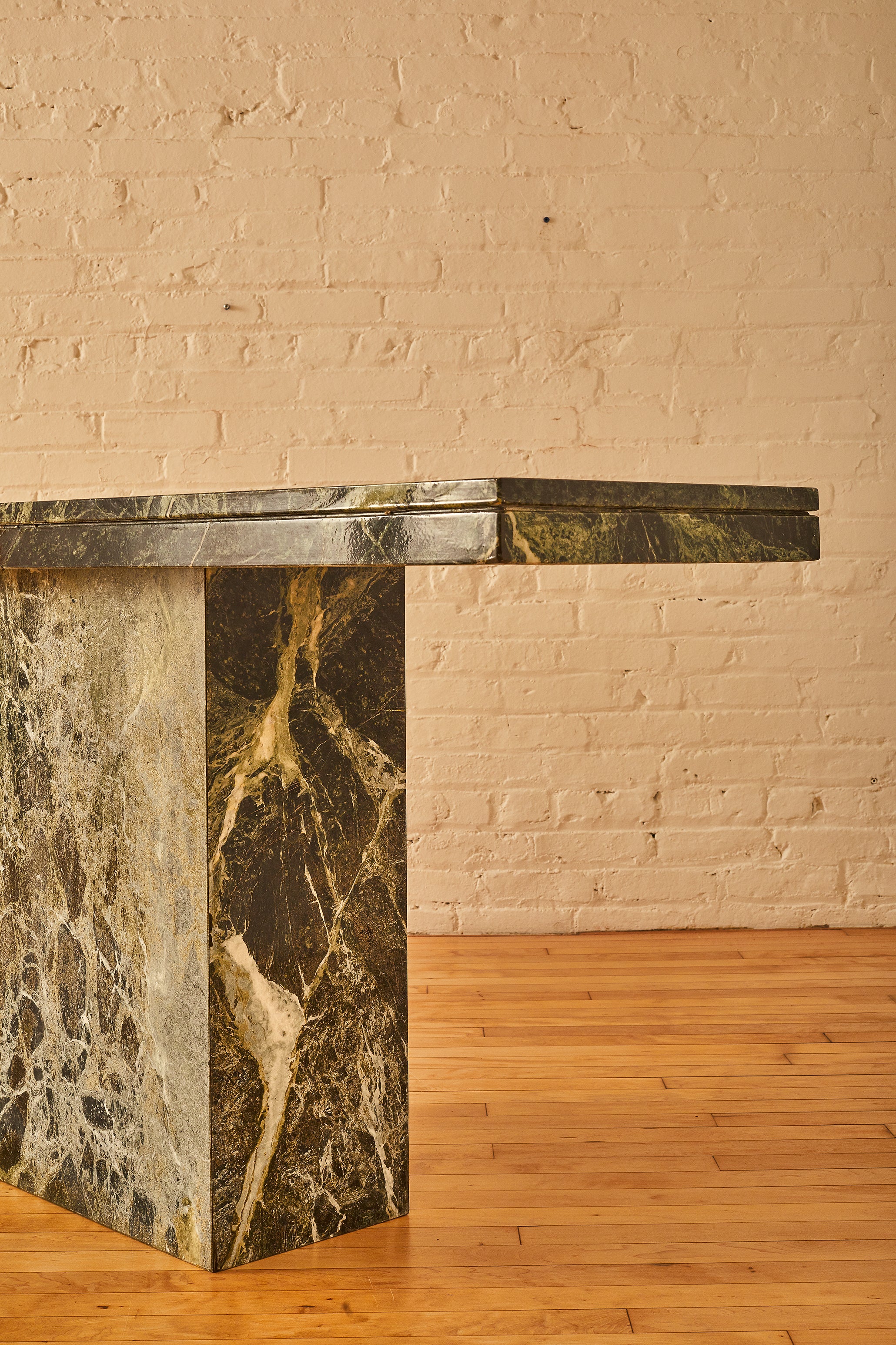 Green marble console store